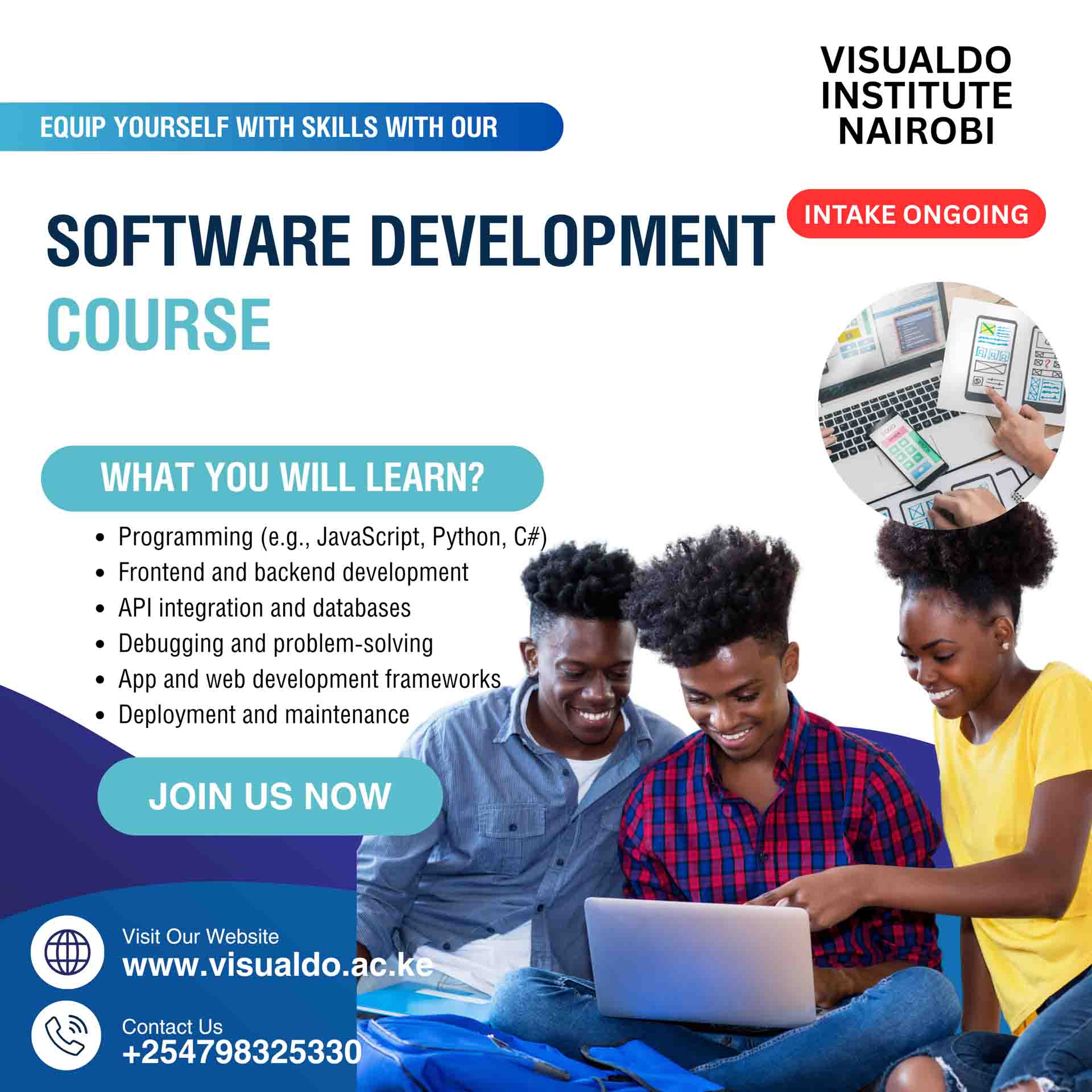 Software Development Courses in Kenya – Visualdo Institute College